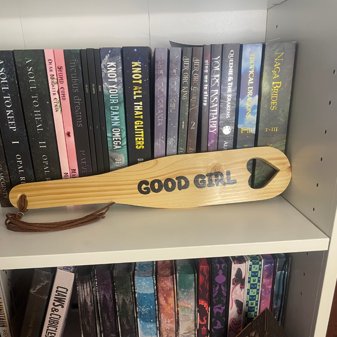 Paddle Wooden Bookshelf Sign – Fated Romance